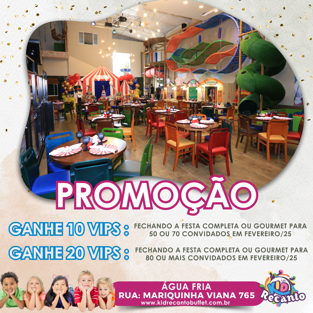 Buffet Infantil na Água Fria| Buffet Kid Recanto | Buffet Infantil na ...
